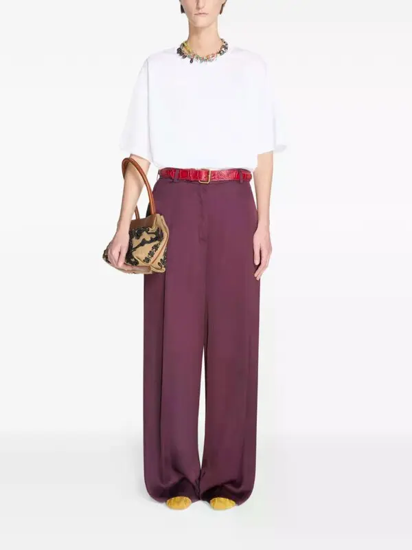 Dries Van Noten Crocodile-effect Buckle Belt