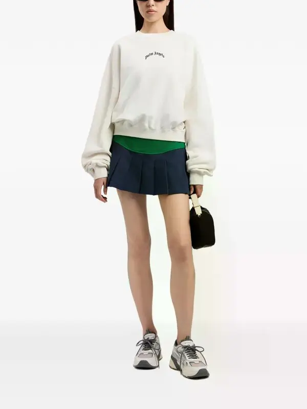 Palm Angels Logo-print Sweatshirt - Neutrals