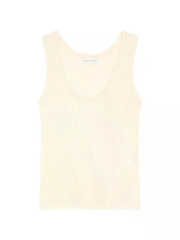 Dries Van Noten Ribbed Tank Top - Neutrals