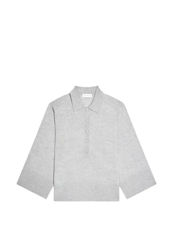 Dries Van Noten Button Wide-sleeved Polo Top