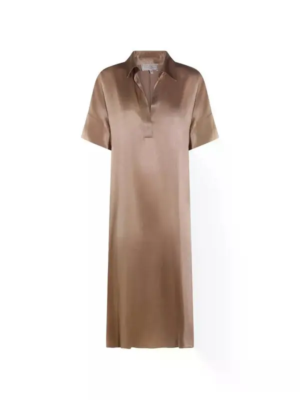 Antonelli Firenze Short-sleeve Midi Dress - Neutrals