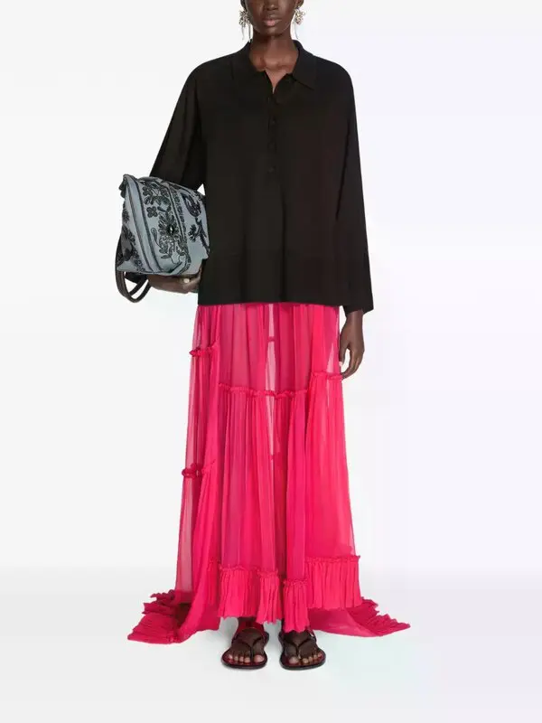 Dries Van Noten Buttoned Polo Top