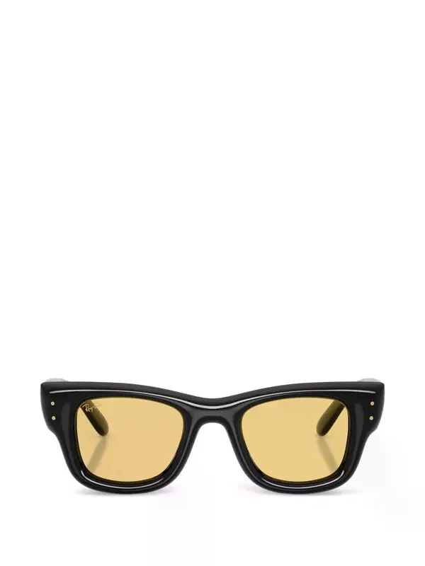 Ray-ban Studded Square-frame Sunglasses - Black