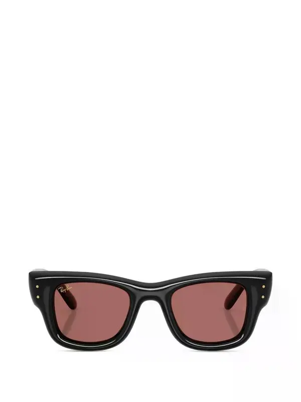 Ray-ban Studded Square-frame Sunglasses - Black