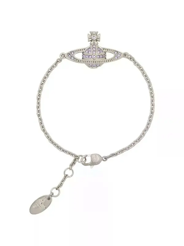 VIVIENNE WESTWOOD Mini Bas Relief Chain Bracelet - Silver