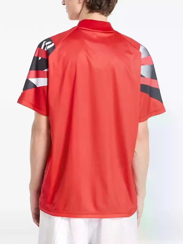 Adidas Santiago V-neck Jersey T-shirt - Red