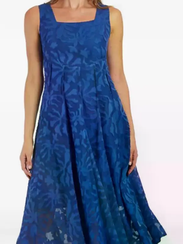 Derhy Gatiane Mini Floral Midi Dress - Blue