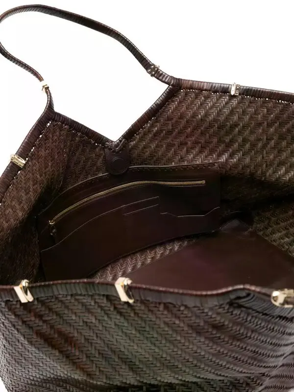 Benedetta Bruzziches Woven Shoulder Bag - Brown