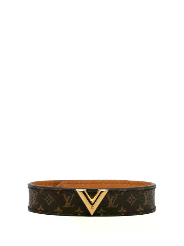 LOUIS VUITTON 2021-2025 Monogram Essential V Bracelet 17 Costume Bracelet - Brown