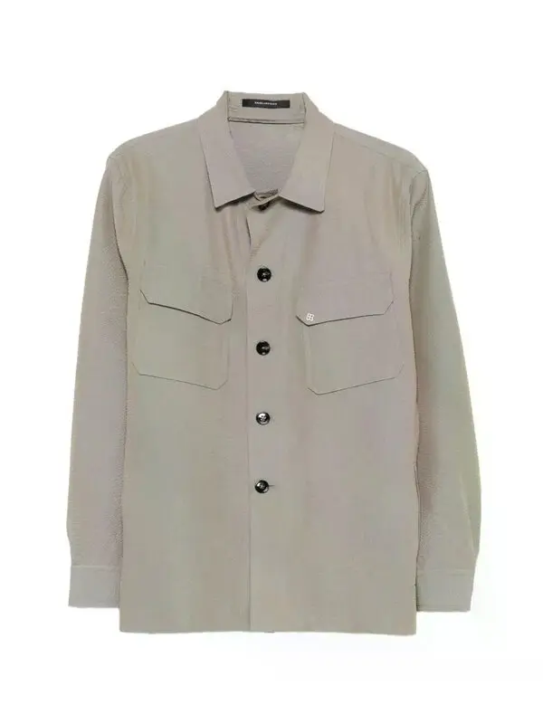 Tagliatore Chest-pocket Buttoned Shirt - Grey
