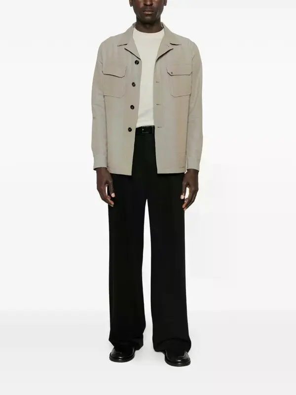 Tagliatore Chest-pocket Buttoned Shirt - Grey