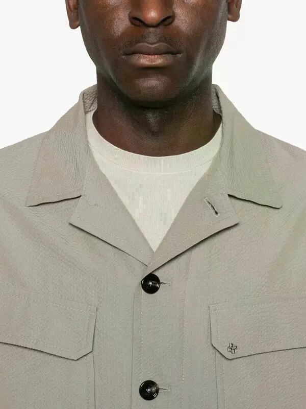 Tagliatore Chest-pocket Buttoned Shirt - Grey