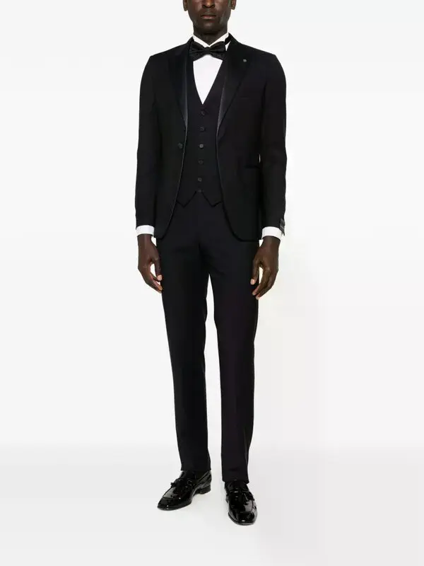 Tagliatore Peak-lapels Single-breasted Suit Set - Blue
