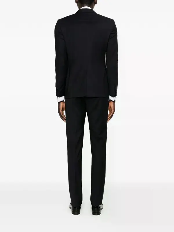 Tagliatore Peak-lapels Single-breasted Suit Set - Blue
