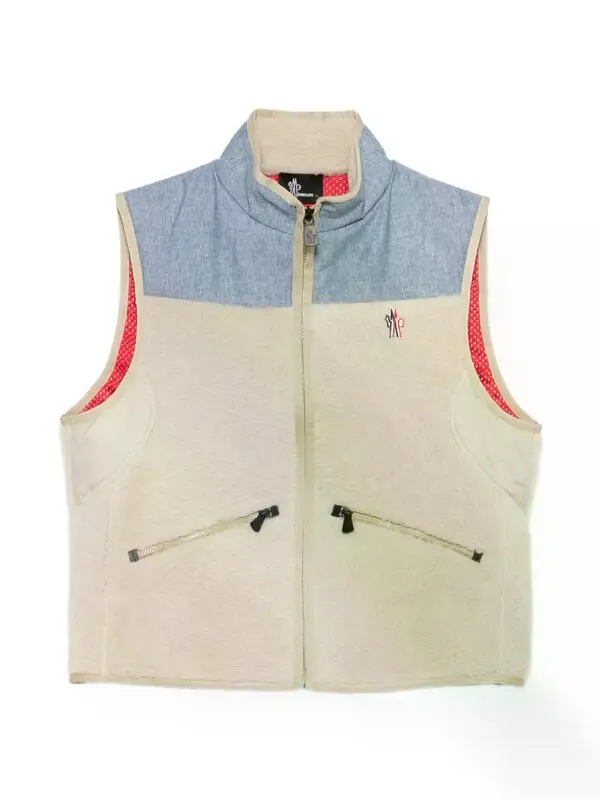 Moncler Logo-detail Gilet - Neutrals