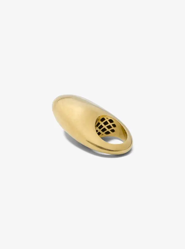 Michael Kors 24k-plated Brass Dome Ring