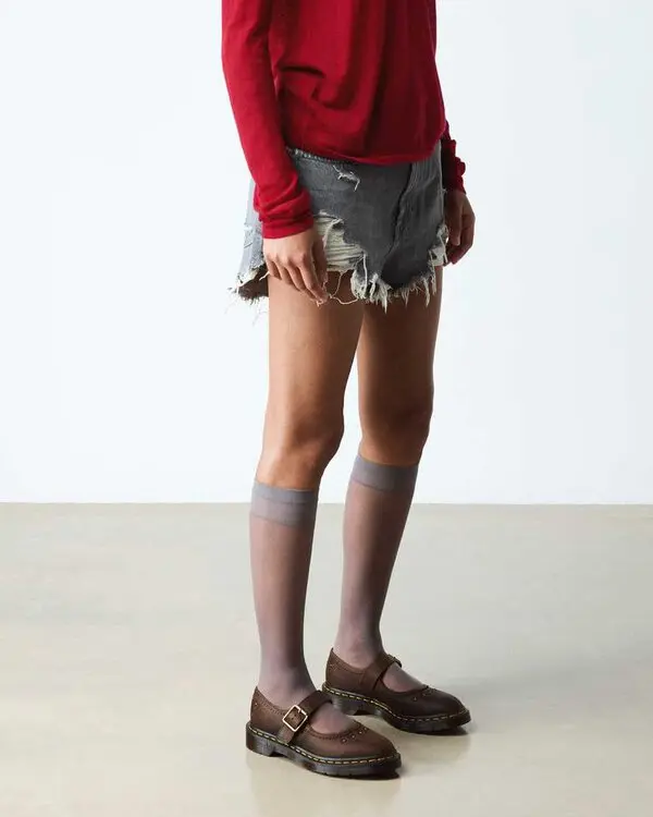 Dr. Martens Mary Jane Leather Shoes - Brown