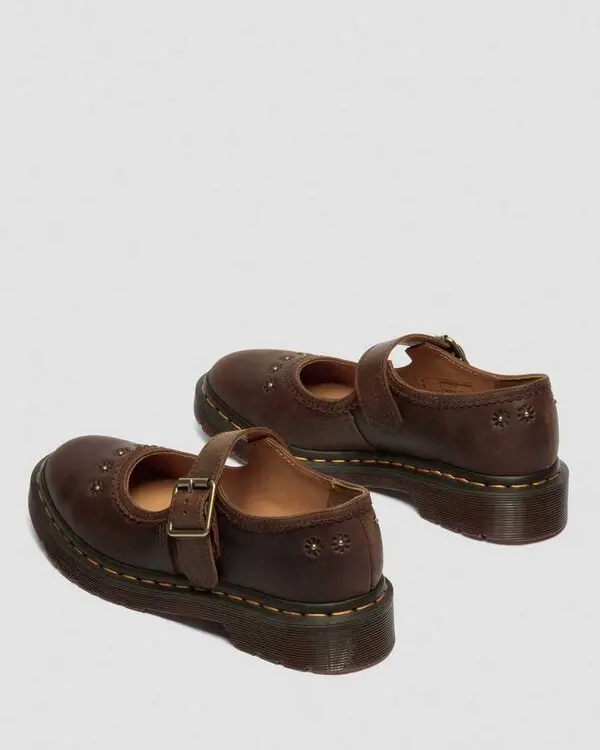 Dr. Martens Mary Jane Leather Shoes - Brown