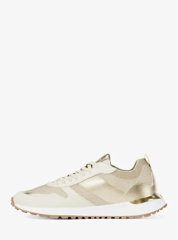 Michael Kors Jesse Metallic Stretch Knit Trainer