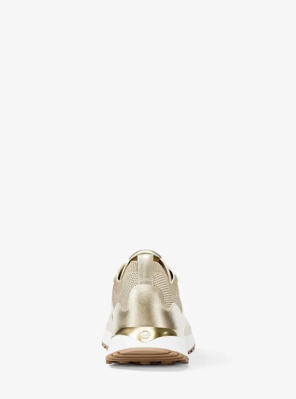 Michael Kors Jesse Metallic Stretch Knit Trainer