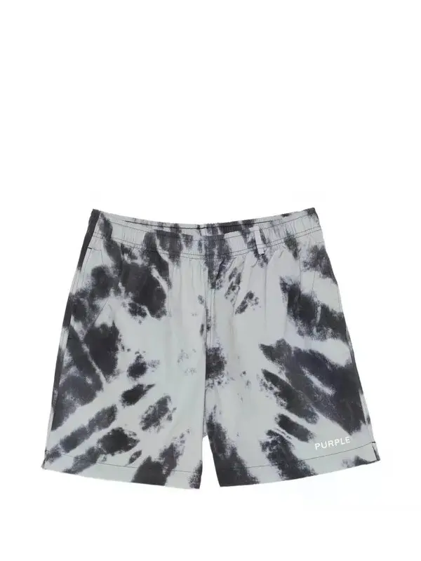 PURPLE BRAND Tie-dye Shorts - Grey