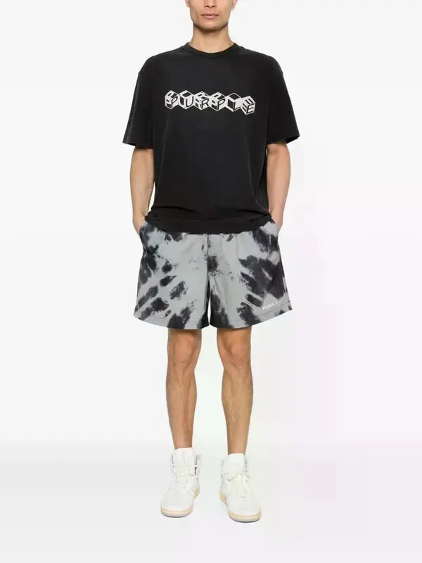 PURPLE BRAND Tie-dye Shorts - Grey