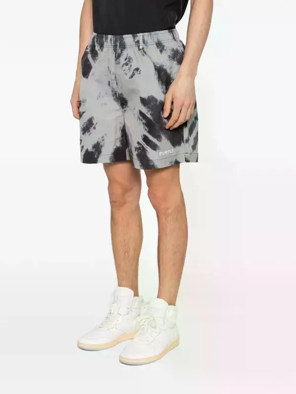 PURPLE BRAND Tie-dye Shorts - Grey