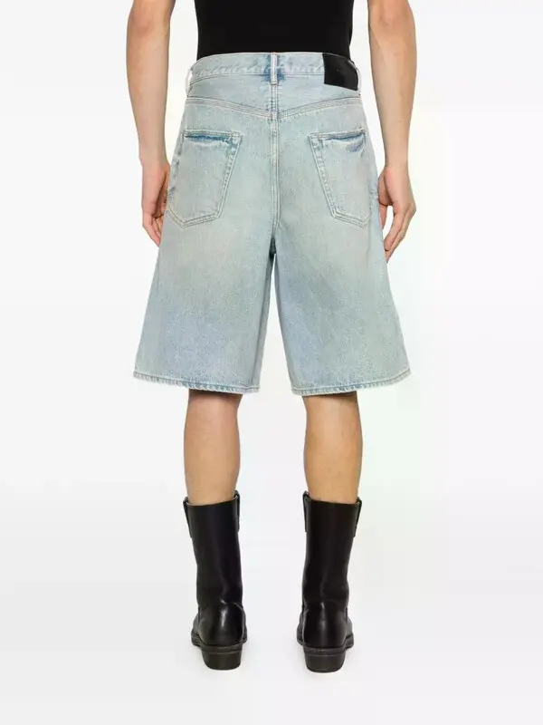 PURPLE BRAND Pleated Denim Shorts
