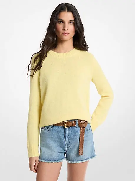 Michael Kors Nylon And Alpaca Blend Sweater