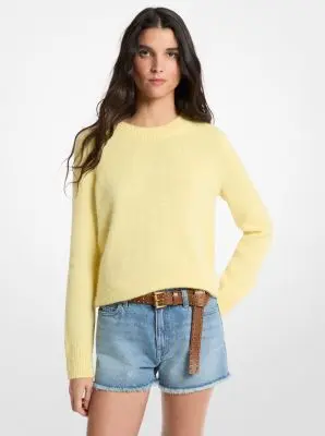 Michael Kors Nylon And Alpaca Blend Sweater