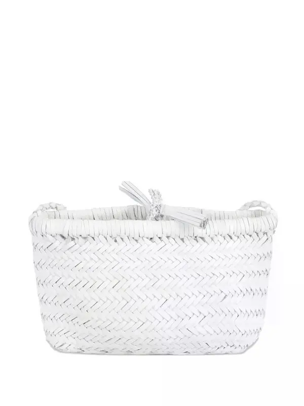 Dragon Diffusion Braided Tassel-detail Shoulder Bag - White
