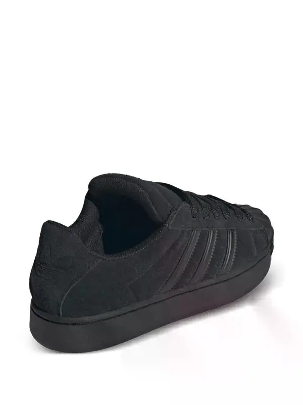 Adidas Superstar Striped Sneakers - Black