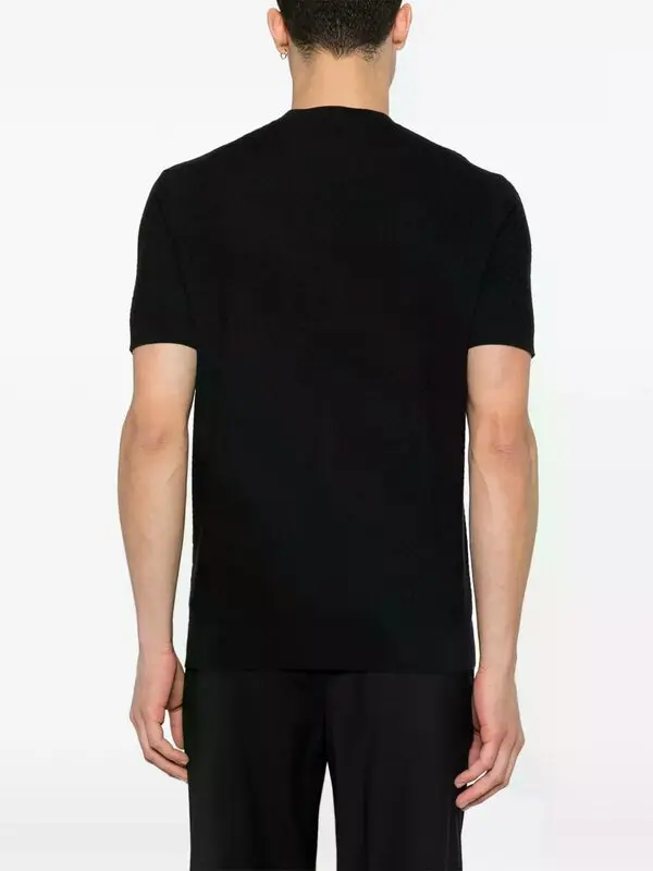 PAOLO PECORA Textured Short-sleeved Top