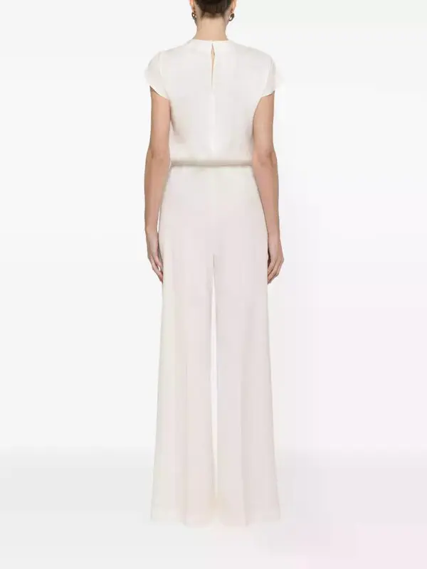 NISSA Pleat-detail Blouse - White