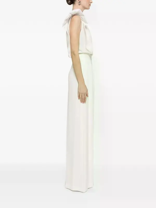NISSA Ruffled Top - White