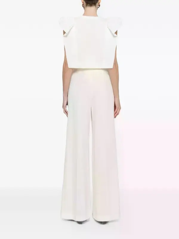 NISSA Ruffled Top - White