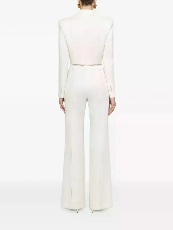 NISSA Button Detailed Cropped Blazer