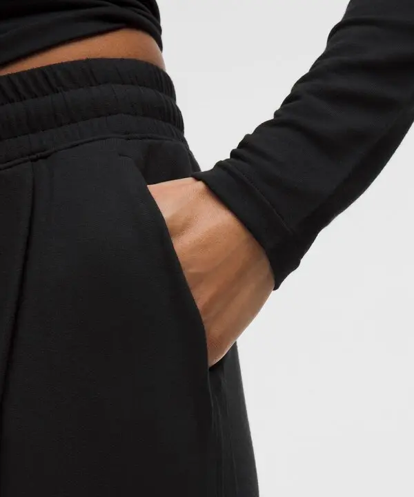 Lululemon Becalm High-rise Pleated Wide-leg Pants - Black