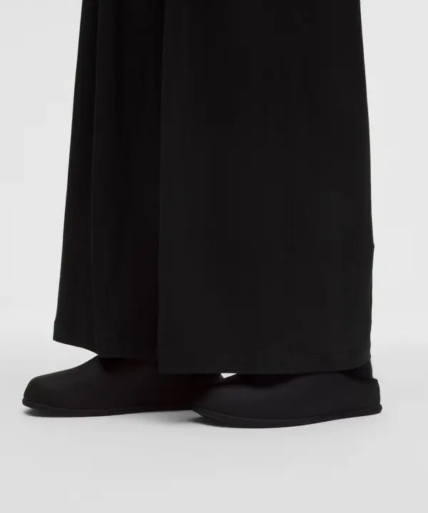 Lululemon Becalm High-rise Pleated Wide-leg Pants - Black