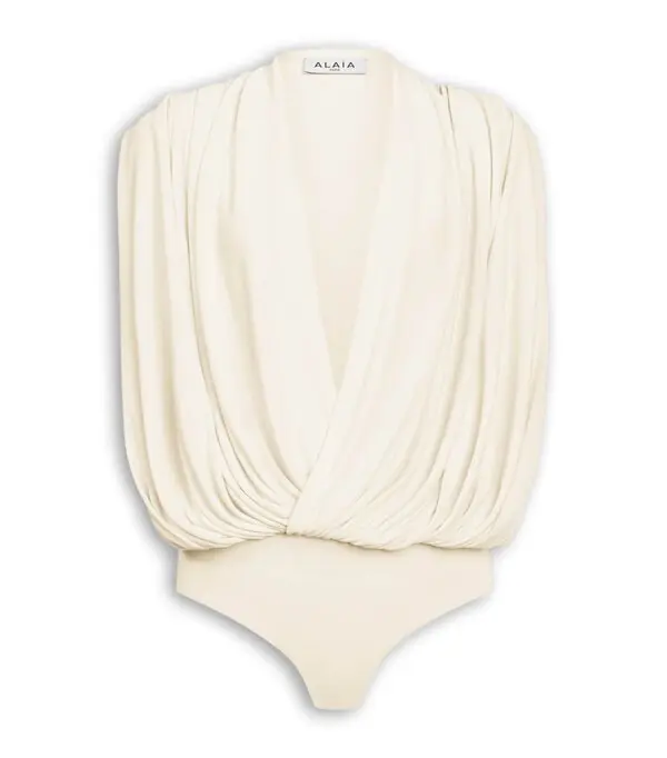 Alaïa Hooded Bodysuit - White