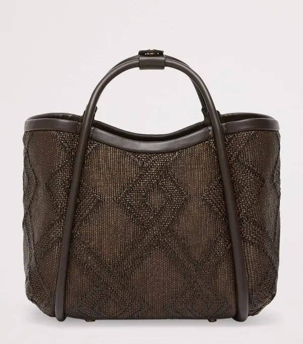 Max Mara Embellished Top-handle Bag - Brown