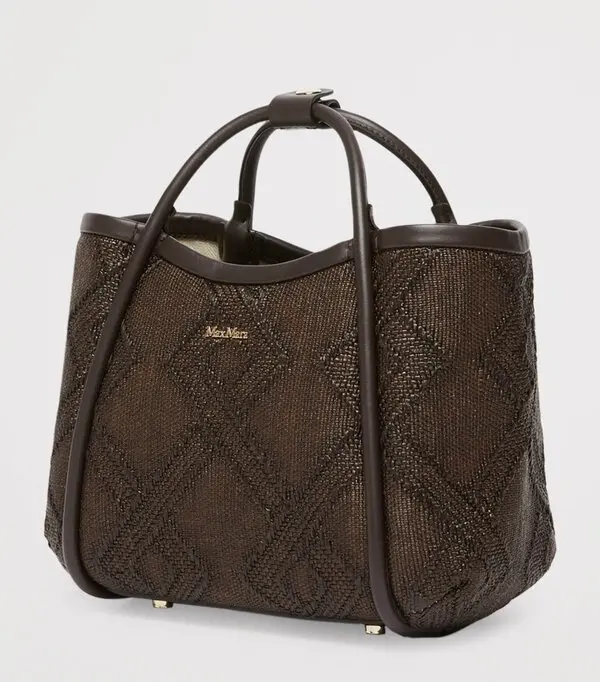 Max Mara Embellished Top-handle Bag - Brown