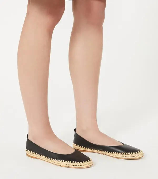Max Mara Leather Espadrilles