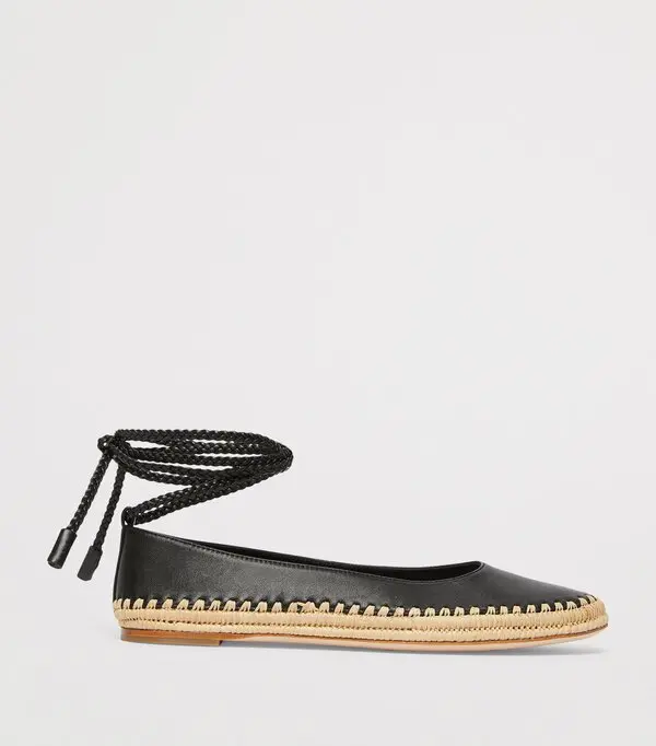 Max Mara Leather Espadrilles