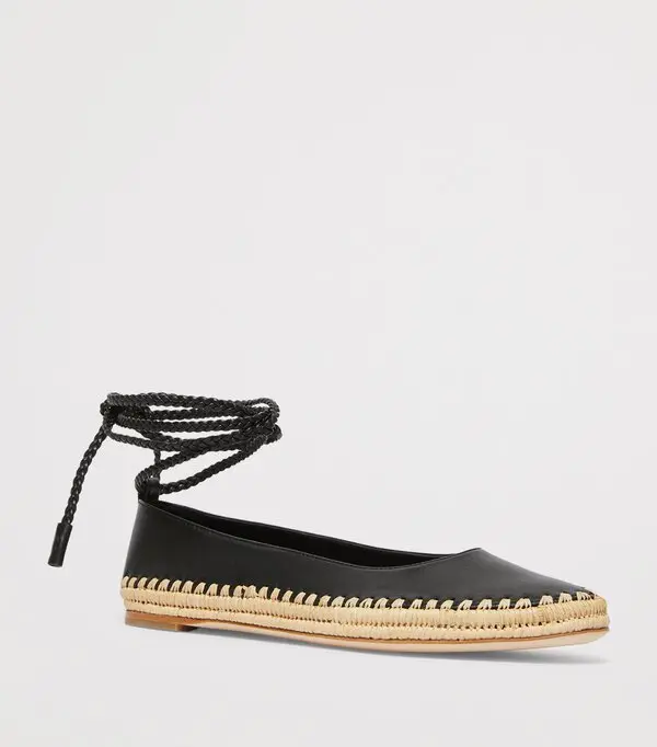 Max Mara Leather Espadrilles