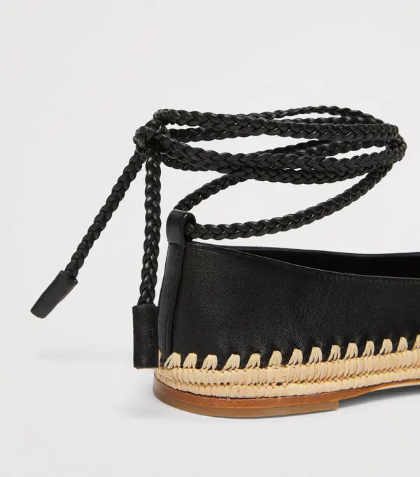 Max Mara Leather Espadrilles