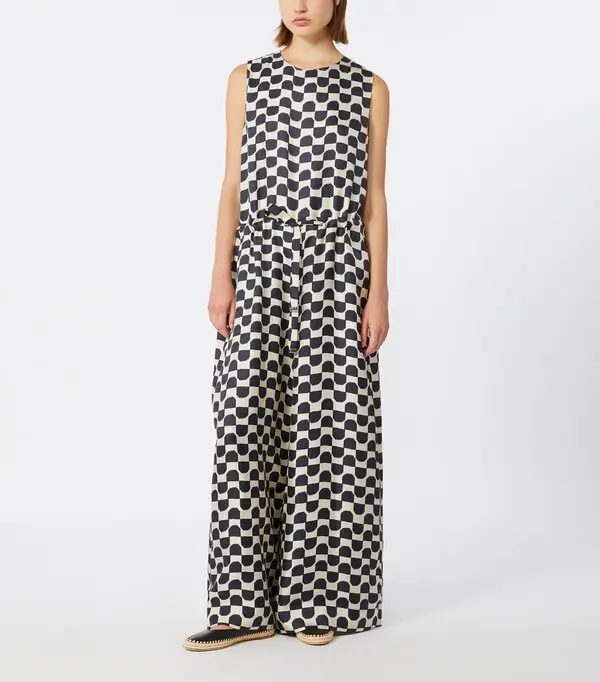 Max Mara Silk Printed Ronchi Jumpsuit