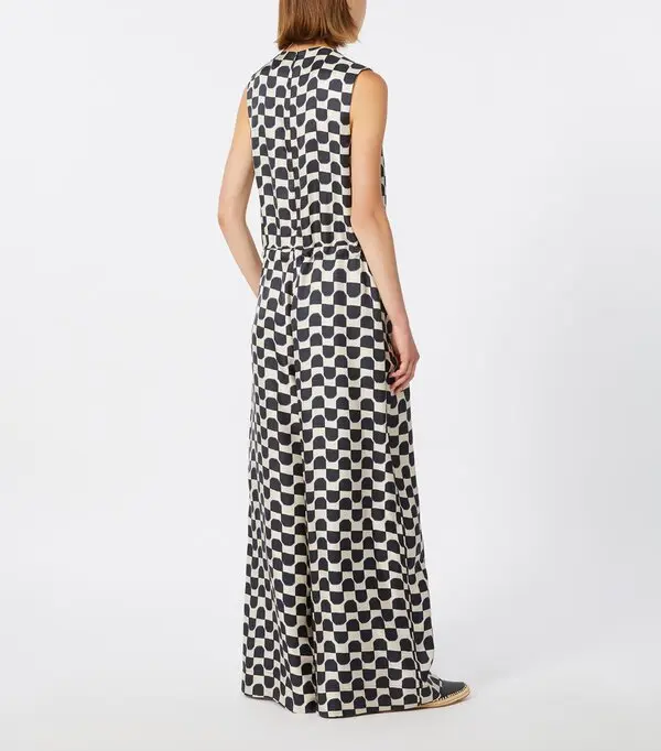 Max Mara Silk Printed Ronchi Jumpsuit