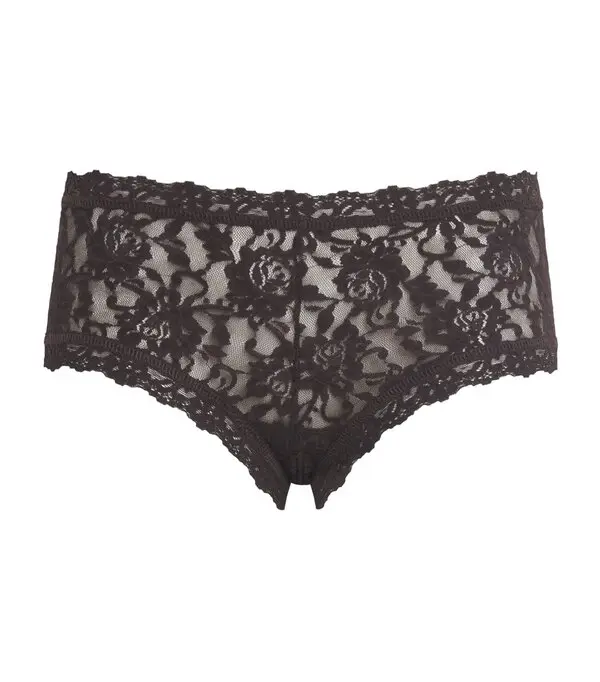 Hanky Panky Signature Lace Boyshorts - Brown