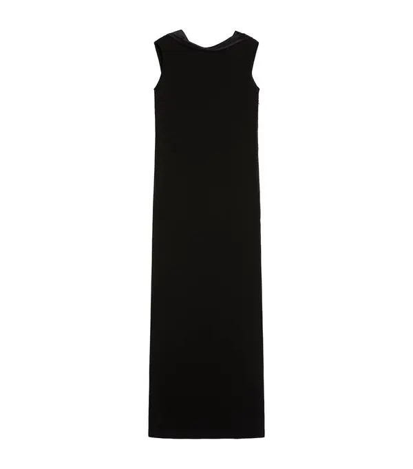 Max Mara Crepe Maxi Dress - Black